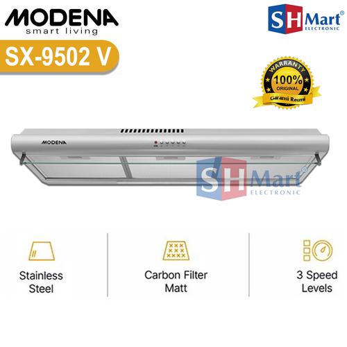Promo COOKER HOOD MODENA 90CM SX9502V / PENGHISAP ASAP MODENA SX 9502V MEDAN - STAINLESS Cicil 0 ...