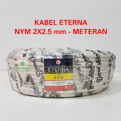 Jual Kabel Listrik Eterna NYM 2x2.5mm Meteran Tunggal Tembaga Murni SNI LMK - Kota Medan ...