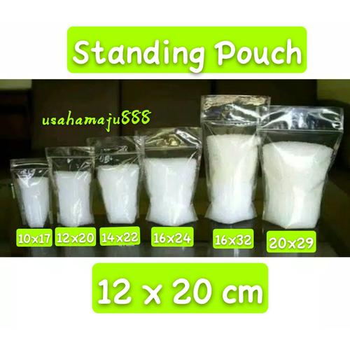 Jual Plastik Standing Pouch 12x20 cm (Isi 50 Lembar) Plastik Klip ...