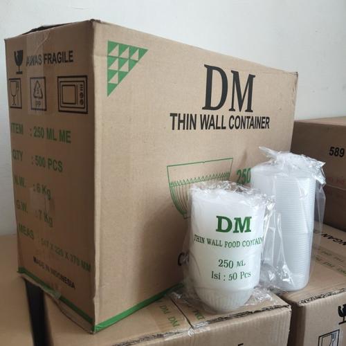 Jual THINWALL MANGKOK BULAT 250 ML ME - 250ML ULIR ME - 500 pcs ...