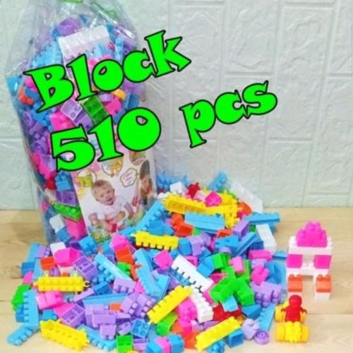 Promo BLOCKs 510 pc JUMBO Mainan Block Balok Blok Besar Mr Block Anak ...