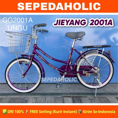 Jual Sepeda Keranjang Dewasa JIEYANG 01A Ukuran 20 24 26 Inch City Bike ...