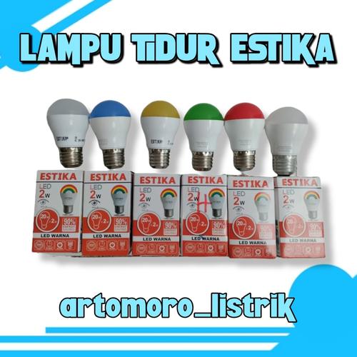 Jual LAMPU LED WARNA 2W ESTIKA MERAH/PUTIH/HIJAU/BIRU/KUNING/WARM WHITE ...