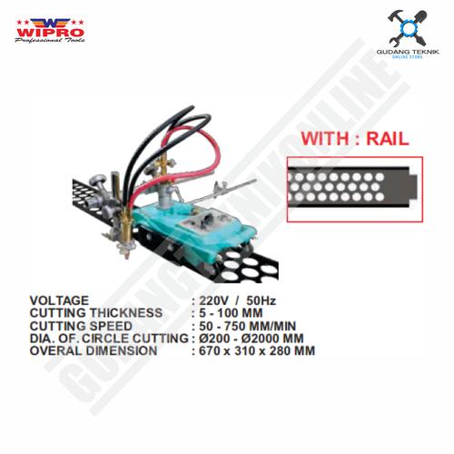 Jual Mesin Potong Plat Besi WIPRO CG1-30B /Gas Cutting Machine REVISED ...