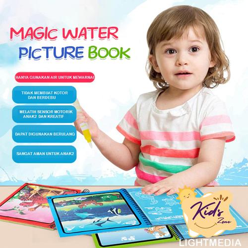 Jual magic water book Mewarnai dengan Air / Buku Mewarnai Ajaib ...