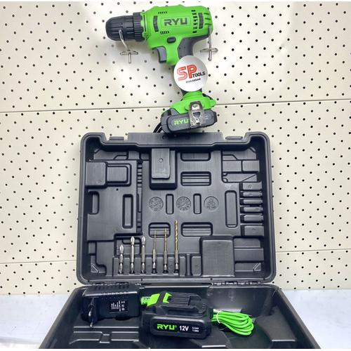 Jual MESIN BOR CORDLESS SET BATERAI CAS CHARGE BAUT KAYU 12V RYU RCD12V ...