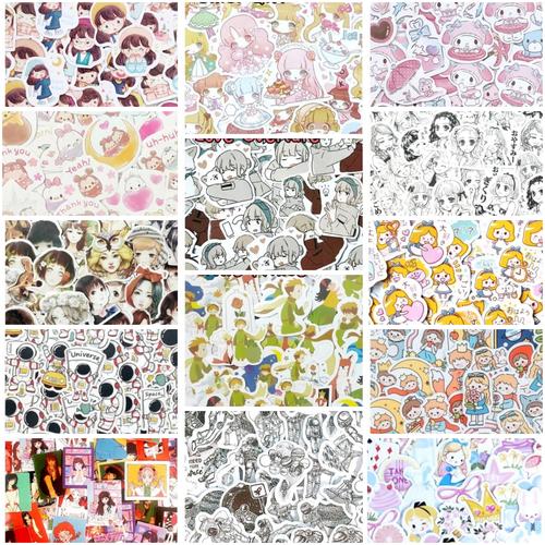 Jual Stiker Dekoratif DIY Set isi 15 Stiker - Comic Anime Cartoon ...