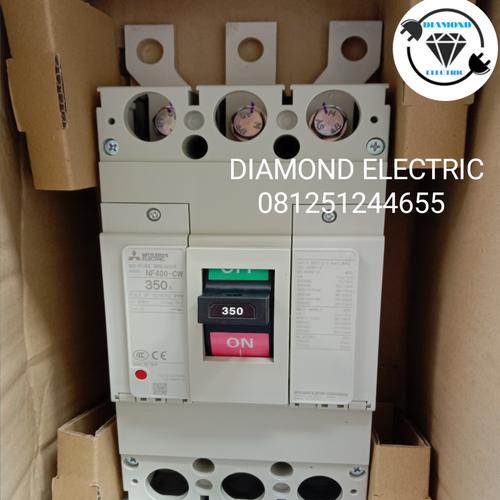 Jual MITSUBISHI MCCB Breaker NF400-CW 3P 300A 350A 400A / NF400 CW - 400A - Jakarta Barat ...