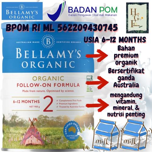 Jual BELLAMYS BELLAMY FOLLOW-ON FORMULA STEP 2 SUSU FORMULA 6-12MONTHS ...