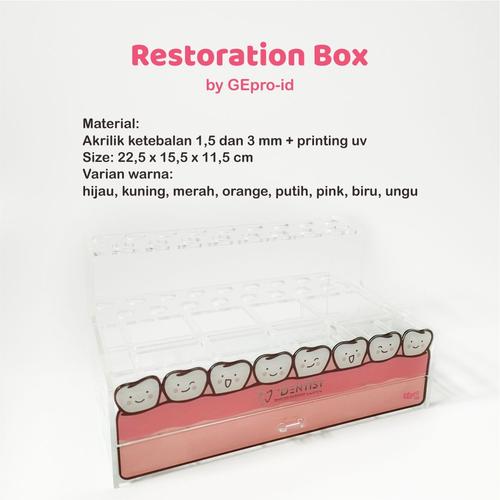 Jual Restoration Box Dental Unit Organizer Dentist 3in1 tempat klinik ...