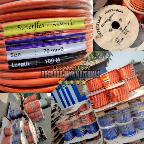 Jual Welding Cable 70 Mm X 100 Meter SUPERFLEX Full Tembaga NSLFF VDE - Jakarta Utara - Nugraha ...