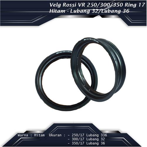 Jual Velg Rossi VR 250/300/350 Ring 17 Hitam - Lubang 32/Lubang 36 ...