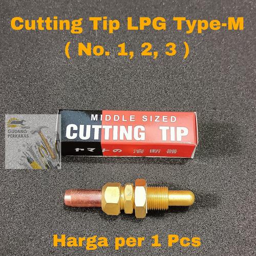 Jual Cutting Tip LPG Type M - Nozzle Blander Las Potong Medium No 1 2 3 ...