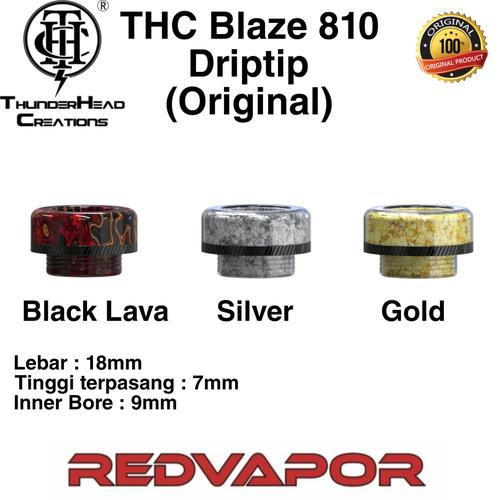 Jual Blaze Solo 810 Driptip Drip Tip 810 / 12.5mm | D8005 - Gold - Kab ...