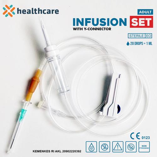 Jual Infusion Set / Selang Infus / Infuset Dewasa dan Anak type Y ...