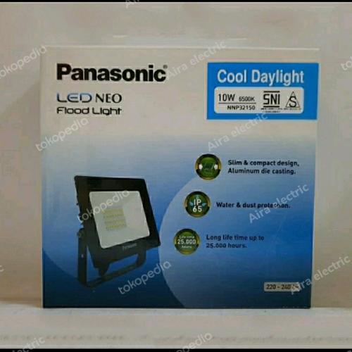 Jual PANASONIC FLOOD LIGHT / KAP SOROT LED 10WATT 10W 10 WATT 220V IP65 ...
