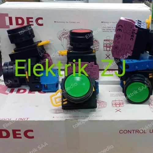 Jual Push Button IDEC flush 22mm 1NO YW1B-M1E10 - Hijau, 100 gram - Jakarta Pusat - Elektrik SAA ...