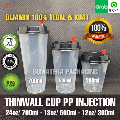 Jual Gelas Plastik Cup PP Injection 360 500 700 ML BOBA CHEESE MEDAN - 18OZ / 500ML - Kota Medan ...