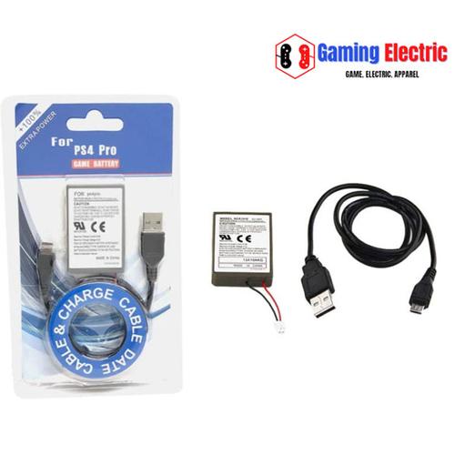 Jual Battery Baterai Stik Stick PS4 2000 mAh Plus Kabel Data Charger ...
