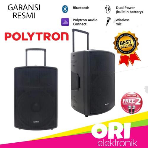 Jual POLYTRON SPEAKER PORTABLE MEETING TROLEY PAS PRO 12F3 BLUETOOTH ...