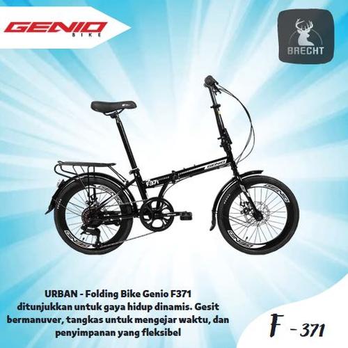 Jual Sepeda Lipat Urban Folding Genio F 371 Hi-Ten Steel 7 Speed 16"/20 ...