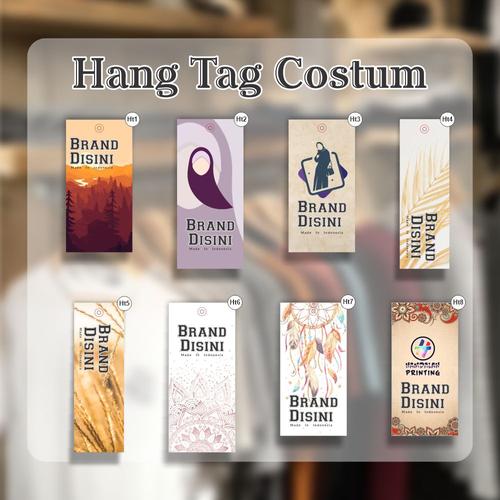 Jual HANG TAG BAJU atau LABEL BAJU ( free desain costum ) - 8 x 4 cm ...