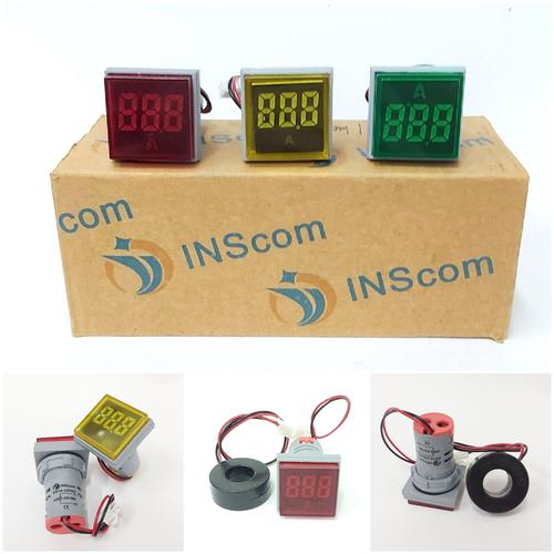 Jual PILOT LAMP LED WITH AMPERE KOTAK INDICATOR 22mm / AMPERE DIGITAL ...