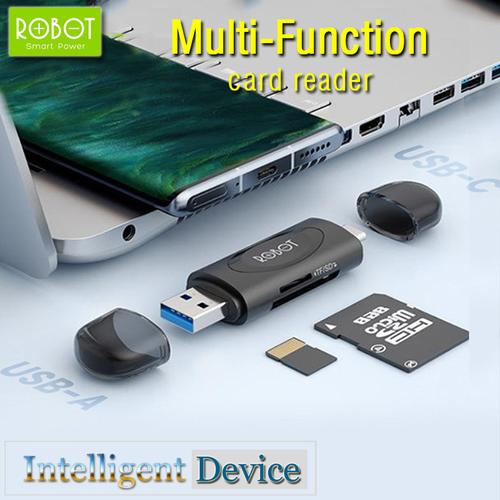 Jual ROBOT OTG 2 in 1 USB 3.0 USB-C Micro SD Card Reader 5 Gbps ...
