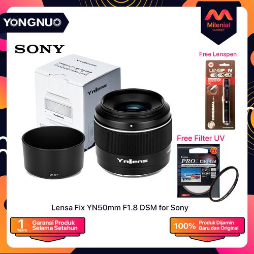 Jual Lensa Fix Yongnuo YN 50mm f/1.8 DA DSM Lensa 50mm for Sony E ...
