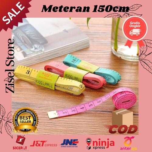 Promo Meteran Jahit 150cm / Meteran Kain Alat Pengukur Badan - METERAN ...