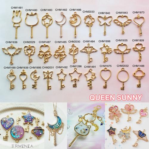 Jual Key Charm Bezel Kunci Aksesoris Bingkai Resin Frame Liontin ...