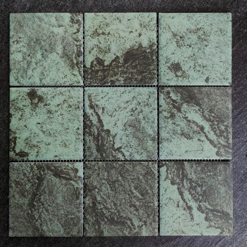 Jual Mosaic Backsplash Tile Merk SinGress Type P97M07 Green Stone Matte ...