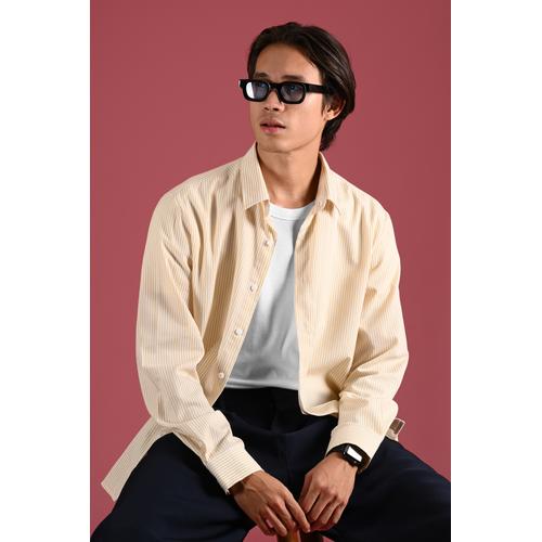 Jual KEMEJA PREPP STUDIO TEXTURED STRIPE SHIRT YELLOW - M - Jakarta ...