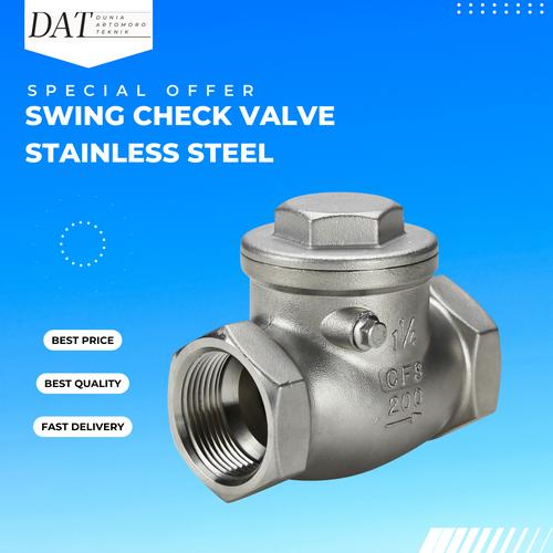 Jual Swing Check Valve One Way Valve Klep Tabok Stainless Steel - 2 ...
