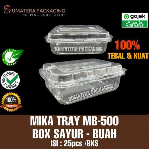 Jual Mika MB 500 ISI 25 pcs TRAY BUAH /Kotak sayuran SAYUR makanan ...