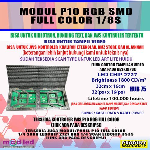 Jual PANEL MODUL LED P10 SMD RGB FULL COLOR OUTDOOR 4S 8S 1/4S 1/8S JWS ...