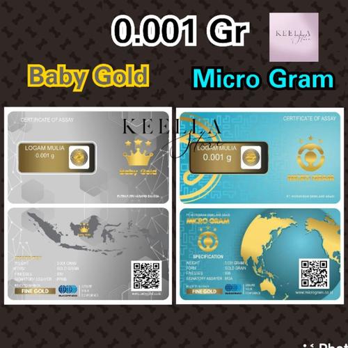 Jual Microgram micro gram babygold baby gold emas mini Logam mulia ...