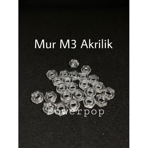 Jual Mur baut akrilic m3 acrylic bening transparant / Mur Baut m3 Promo ...