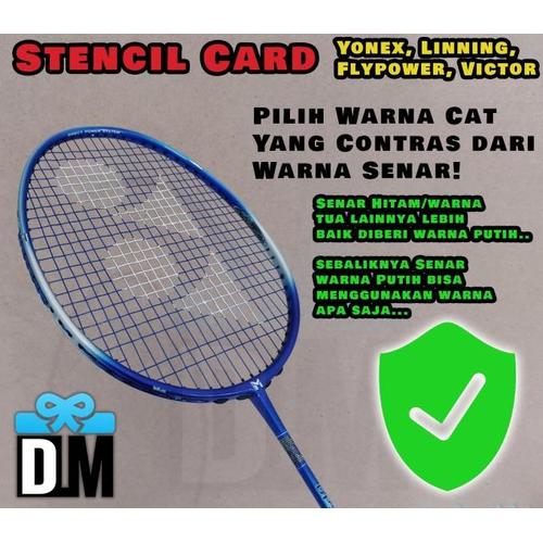 Jual New Stencil Senar Cat Raket Badminton Spidol Toyo Paint Marker ...