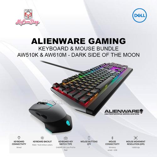 Jual ALIENWARE GAMING KEYBOARD AND GAMING MOUSE BUNDLE AW510K & AW610M ...