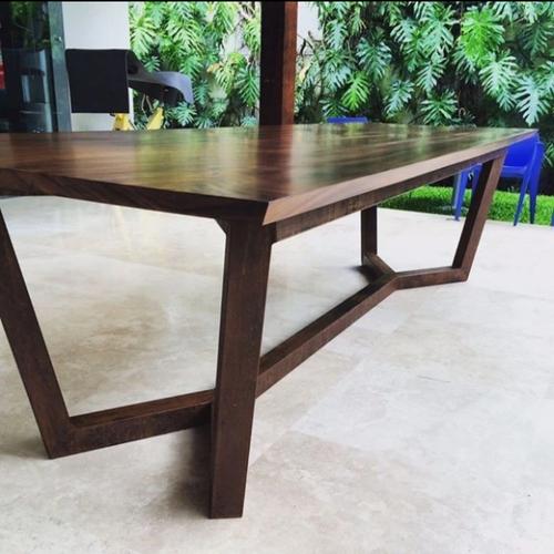 Jual meja makan kayu modern meja kerja meja kantor meja meeting kayu ...