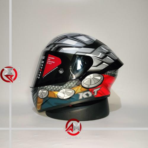 Jual HELM KYT TT COURSE MARVEL THOR LIMIETD EDITION DARK SMOKE FULL ...