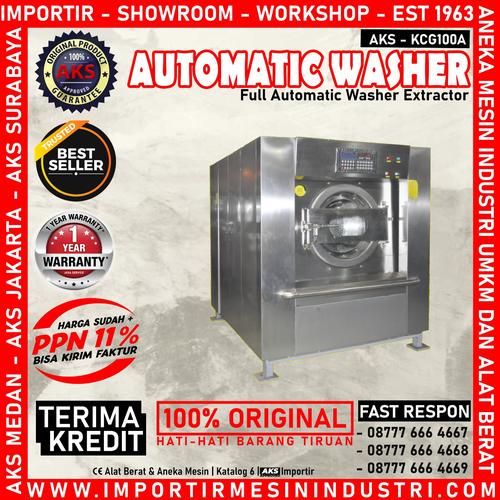 Jual Mesin Cuci & Pengering Baju Otomatis Washer Extractor 100 Kg 11Kw ...