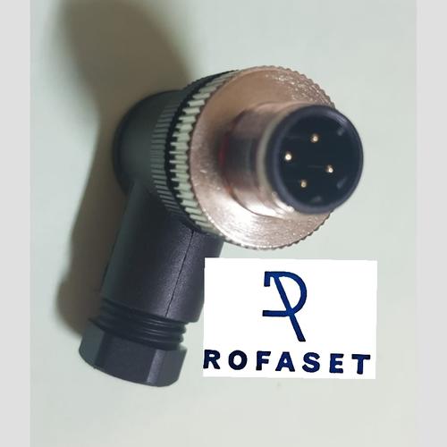 Jual connector socket M12 D code 4 pin Male elbow - Jakarta Barat ...