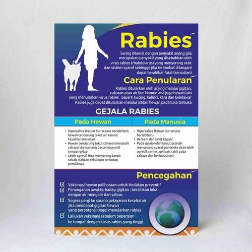 Jual Poster Bahaya Rabies, Poster Edukasi Bahaya Rabies - Kota Surabaya ...