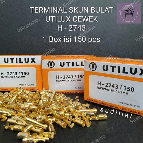 Jual TERMINAL SKUN UTILUX CEWEK BULAT / FEMALE H-2743 ISI 150 PCS - Kab ...
