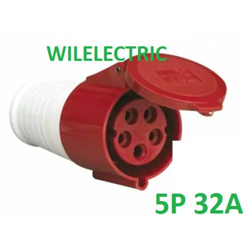 Jual Stop kontak mobile socket 5P 32A 32 A industrial socket kapal ...