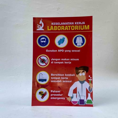 Jual Poster 2022, Poster Keselamatan Kerja Laboratorium, Poster ...