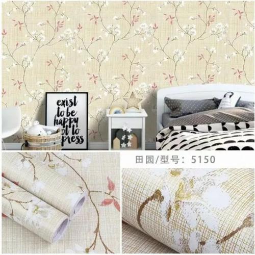 Jual Wallpaper Sticker Dinding Motif Ranting Daun Bunga Sakura Pink ...