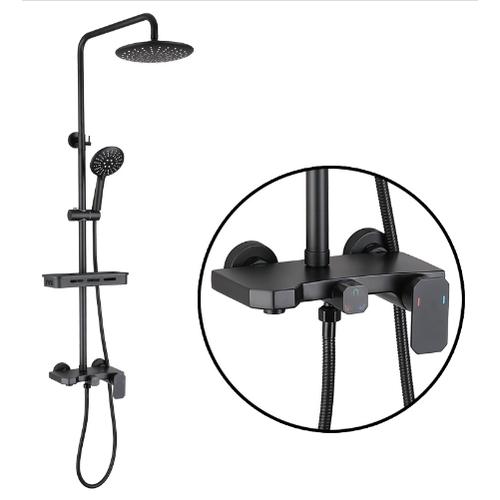 Jual European Black Shower Set 3 Mode Shower Tiang SUS 304 - Jakarta ...
